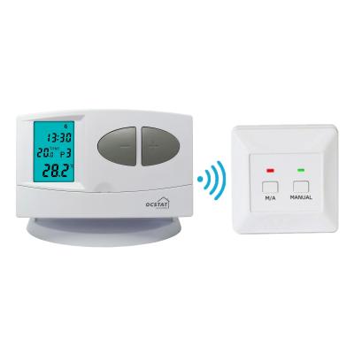 China ABS inalámbrico del sitio termóstato programable del RF de la calefacción por agua de 7 días en venta