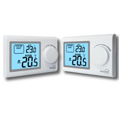 중국 건전지 - 지면 난방 백색 색깔을 위한 운영한 큰 LCD 전자 보온장치 판매용