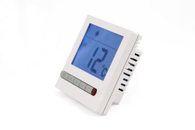 China Blue Backlight Fan Coil Thermostat Non Programmable With Omron Relay for sale