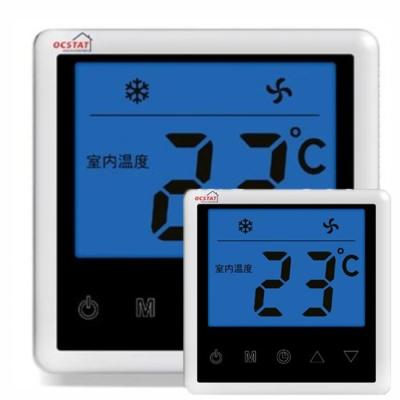 China 230 VAC 50Hz Digital Fan Coil Thermostat With External Temperature Sensor for sale