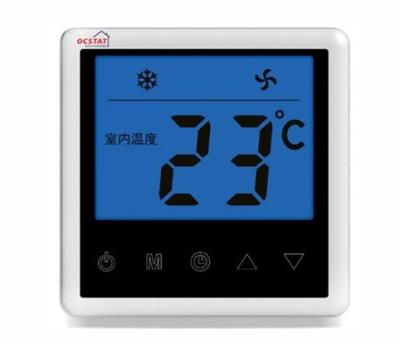 China 230 VAC 50Hz Digital Fan Coil Thermostat With External Temperature Sensor for sale