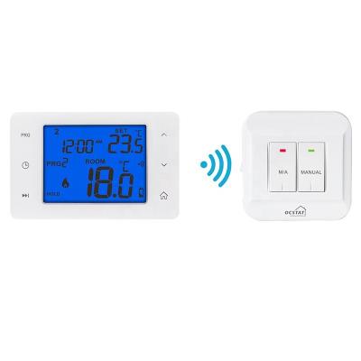 China IOS And Android App RF Room Thermostat With LCD Touch Screen Display for sale