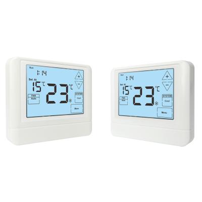 Chine Thermostat blanc d'écran tactile d'affichage à cristaux liquides de climatiseur pour la chambre à coucher/cuisine à vendre