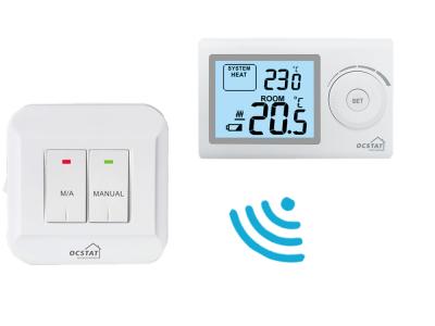 China Riseem ABS 230V Smart Digital RF Termostato de quarto não programável para aquecimento de chão Garantia de um ano for sale