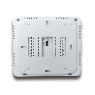 中国 電気ワイヤーで縛られた部屋のサーモスタット5/1/1のプログラム可能な単段およびガス暖房部屋のサーモスタット 販売のため