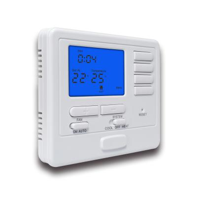 China Multistage Programmable 24V Wired Room Thermostat for sale