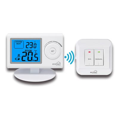 China Riseem ST2403RF Non-Programmable 868MHz Boiler Digital Heating Wireless RF Thermostat for sale