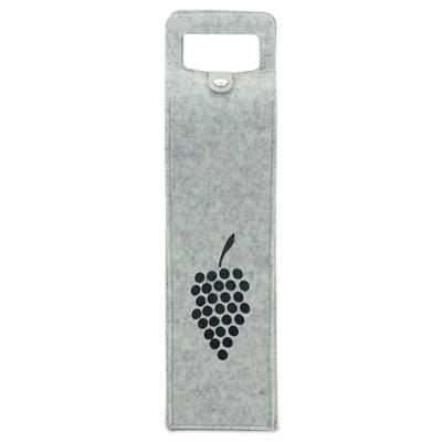 中国 Custom Pattern Felt Wine Tote Bag Non Woven 750ml Wine Bottle Bag For Christmas Festival 販売のため