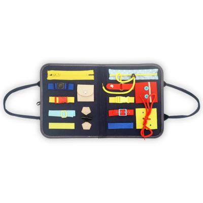 Cina Felt Busy Board Montessori Toys for Toddler, Montessori Educational Busy playboard with latches in vendita