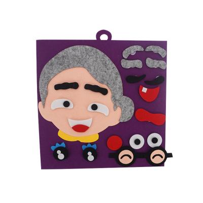 Cina Ecofriendly 100 Handmade Foldable  Multi Color Felt Child Kids Educational Board Toy in vendita