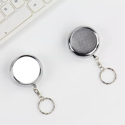 Cina Portable Custom Round Ashtray Keychain Creative Stainless Steel in vendita