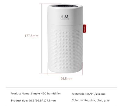 Cina 750ml Wireless USB Air Humidifier 2000mAh Battery Rechargeable Cool Mist Humidifier in vendita