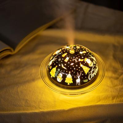 中国 250ML Ultrasonic Humidifier Saturn Projector LED Lamp With Star Sky Ocean World Christmas Colorful USB 販売のため