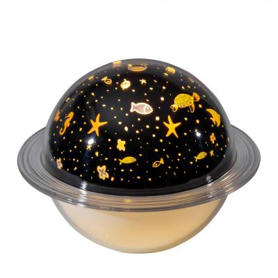 中国 250ML Ultrasonic Humidifier Saturn Projector LED Lamp With Star Sky Ocean World Christmas Colorful USB 販売のため