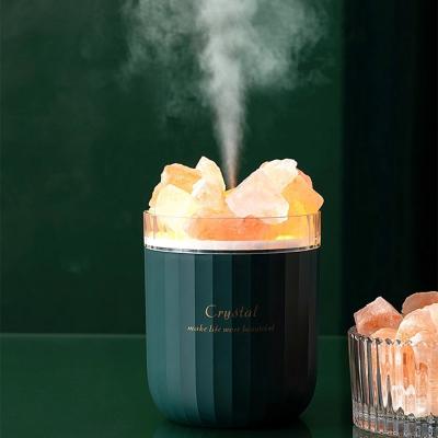 Cina Portable Crystal Himalayan Salt Lamp Ultrasonic Air Humidifier With Soothing Atmosphere Lamp in vendita