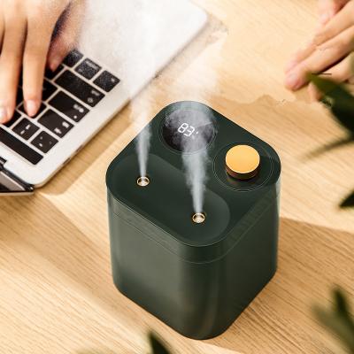 中国 LED Light Heavy Fog Ultrasonic USB Home Air Humidifier 1000ML Double Nozzle Cool Mist Warm 販売のため