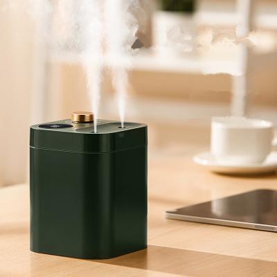 中国 LED Light Heavy Fog Ultrasonic USB Home Air Humidifier 1000ML Double Nozzle Cool Mist Warm 販売のため