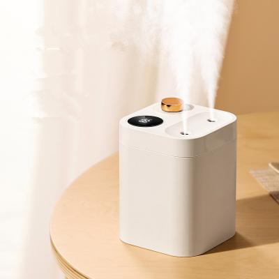 中国 LED Light Heavy Fog Ultrasonic USB Home Air Humidifier 1000ML Double Nozzle Cool Mist Warm 販売のため