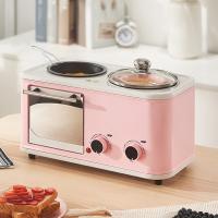 China 3 In 1 Automatic Breakfast Maker Machine Coffee Frying Pan Mini Oven for sale