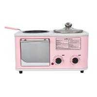 China 3 In 1 Automatic Breakfast Maker Machine Coffee Frying Pan Mini Oven for sale