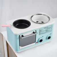 China 3 In 1 Automatic Breakfast Maker Machine Coffee Frying Pan Mini Oven for sale