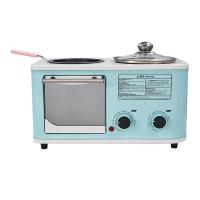 China 3 In 1 Automatic Breakfast Maker Machine Coffee Frying Pan Mini Oven for sale