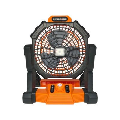 Cina Outdoor Portable Large Wind Power Fan Camping With LED Lights USB Charging Table Fan in vendita