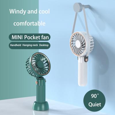 Cina Battery Rechargeable Wireless Fan Handheld Cooler USB Portable Low Noise Personal Office Travel Mini Fan in vendita