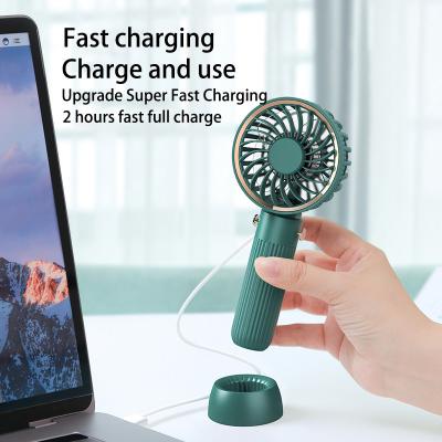 Cina Battery Rechargeable Wireless Fan Handheld Cooler USB Portable Low Noise Personal Office Travel Mini Fan in vendita