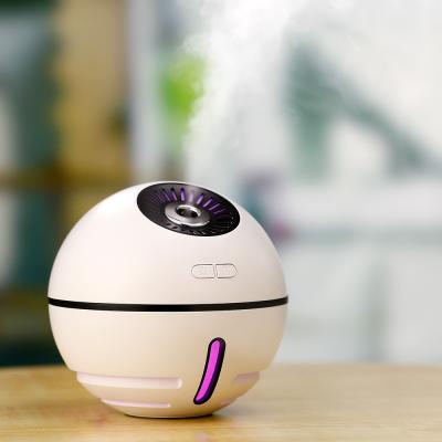 Cina Two Colour Space Ball Home Ultrasonic Humidifier Changeable Colour LED Light Cool Mist in vendita