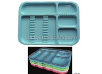 China Autoclavable dental divided instrument plastic tray for sale