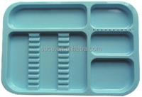China Autoclavable dental divided instrument plastic tray for sale