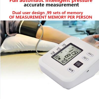 China Digital Large LCD Display digital arm blood pressure monitor 24 hour blood pressure monitor automatic sphygmomanometer for sale