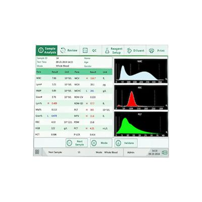 China Analisador automático da hematologia de 3 diferenças do analisador aberto do sangue do sistema do reagente HA3 para o hospital à venda