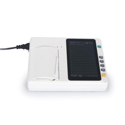 China Máquina portátil 12 do canal digital de alta resolução ECG com exposição do LCD à venda