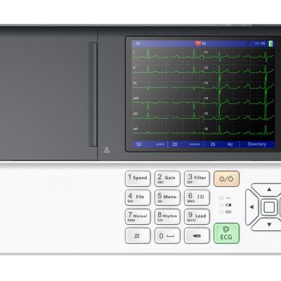 中国 完全なデジタル18チャネルECG機械/医学の200 ECGのデータ記憶のElectrocardiograph 販売のため