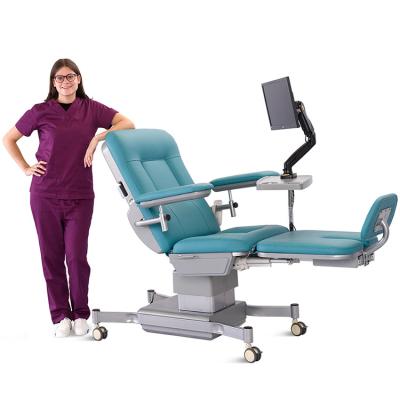 China Van de Fabrikantenelectric three function van de bloeddonatiestoel van de de Dialysestoel van de het Ziekenhuispatiënt Chemotherapie van Recliner de Medische Te koop