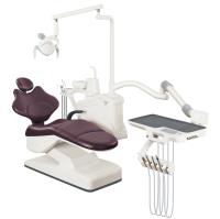 China Class II Dental Unit Chair Grey With Rotatable Unit Box for sale