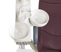 China Class II Dental Unit Chair Grey With Rotatable Unit Box for sale