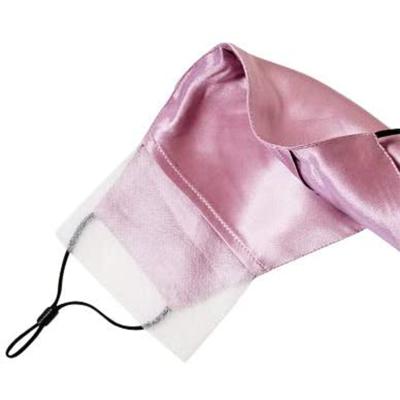 Cina Copertura leggera 100% del fronte della copertura della bocca del fronte del tessuto di seta 3ply di Mulberrry Facemask di seta in vendita