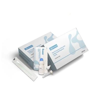 China Hete het verkopen fabrieksprijs voor de covid-19 Antigeentest Kit Nasal Swab Colloidal Gold Te koop