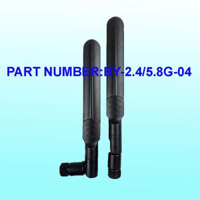 China Wifi(2.4~5.8GHz) Rubber Antenna, 5dBi WiFi Rubber Stick Antenna/Flexible Antenna for sale