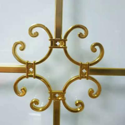 China Aluminum Alloy Double Glazing Window Door Decoration Georgian Bar Flower UV Protection Georgian Flower 8x18 11x18 9x15 8x26mm for sale