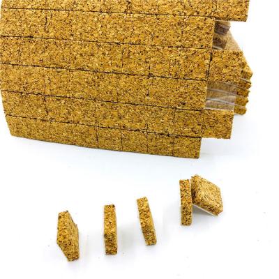China Modern Design Style Self Adhesive Square Cork Spacers Pads 15x15x3mm Cork and 1mm Cling Foam Rolls Used for Glass Separate for sale