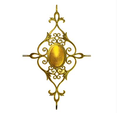 China Office Building Window Door Hardware Accessories Featuring Golden Georgian Flowers with Painting Processing Method Style for sale