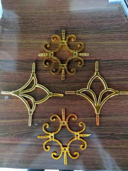 Quality Custom Size Georgian Bar Flower Traditional Architecture Double French Window Decorative Grille for sale