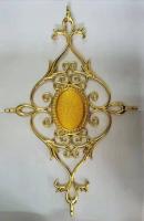 Quality Durable Plastic Georgian Bar Flower Screw Fixed Decorative Window Door Glass for sale