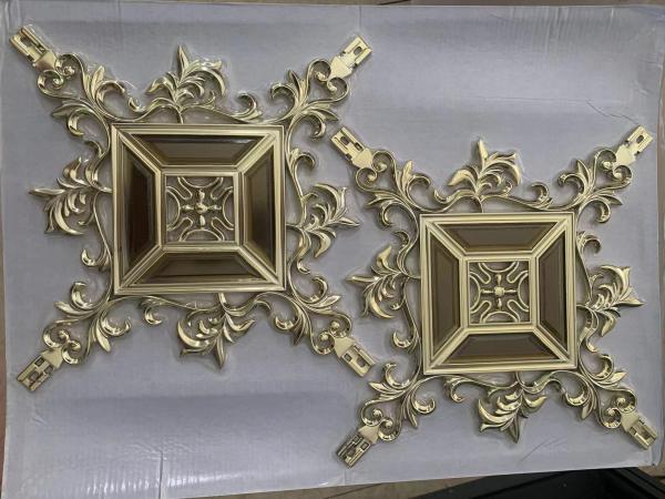 Quality Durable Plastic Georgian Bar Flower Screw Fixed Decorative Window Door Glass for sale