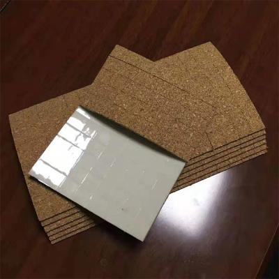 China 1mm-5mm Cork Heat Proof Mat 15*15mm 18*18mm Glass Separator Pads for sale