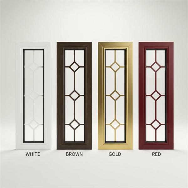 Quality 3m Length Plastic Georgian Bar Flower Traditional Double French Aluminum Window Accessory Component for sale